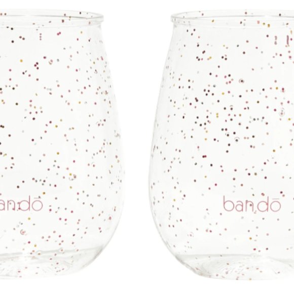 ban.do | Dining | New Bando Stemless Acrylic Wine Glass Set Of 4 48 ...